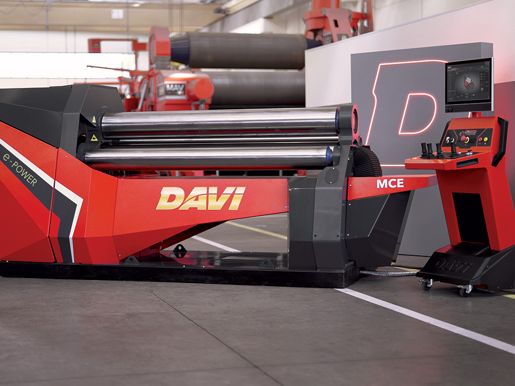 Davi MCB 4-roll Plate Rolling Machine 26mm – 50mm
