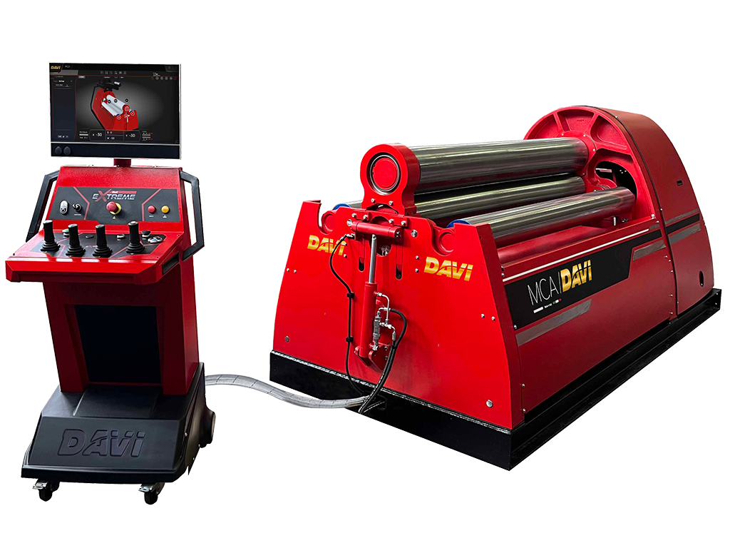 Davi MAV 3-Roll Variable Axis Plate Rolling Machine 26-50mm