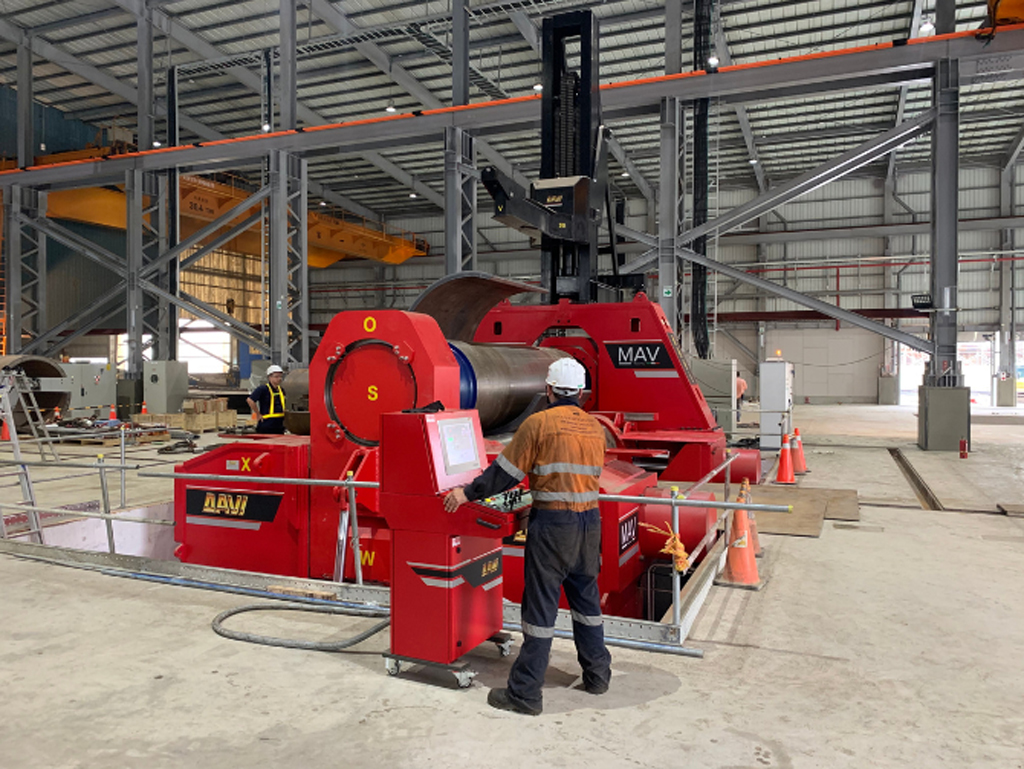 Davi MAV 3-Roll Variable Axis Plate Rolling Machine 26-50mm